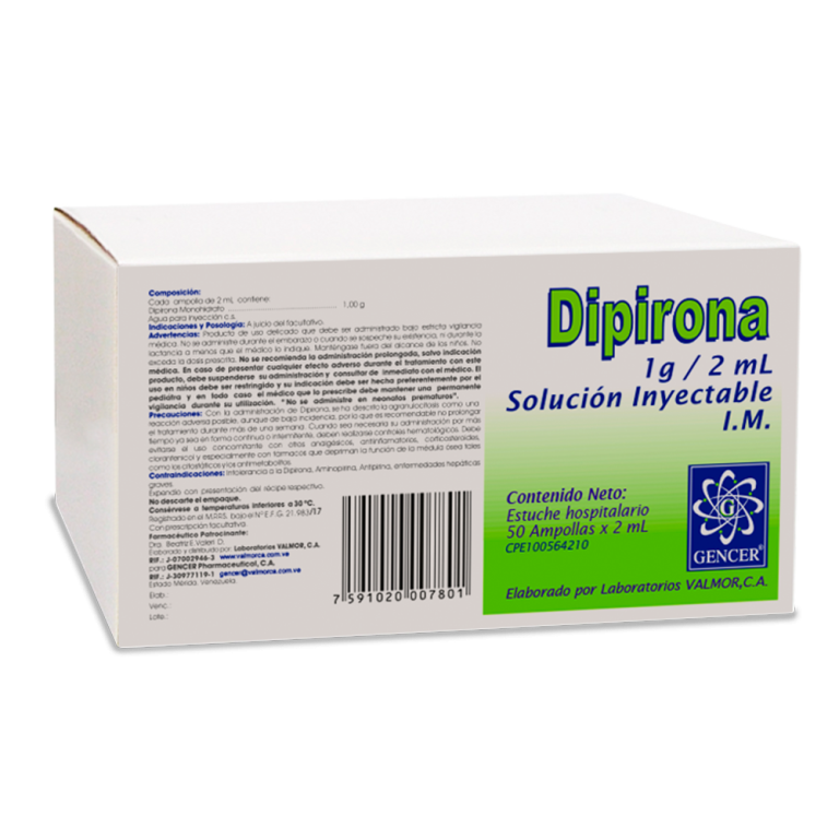 Dipirona - Laboratorios Valmor, C.A.